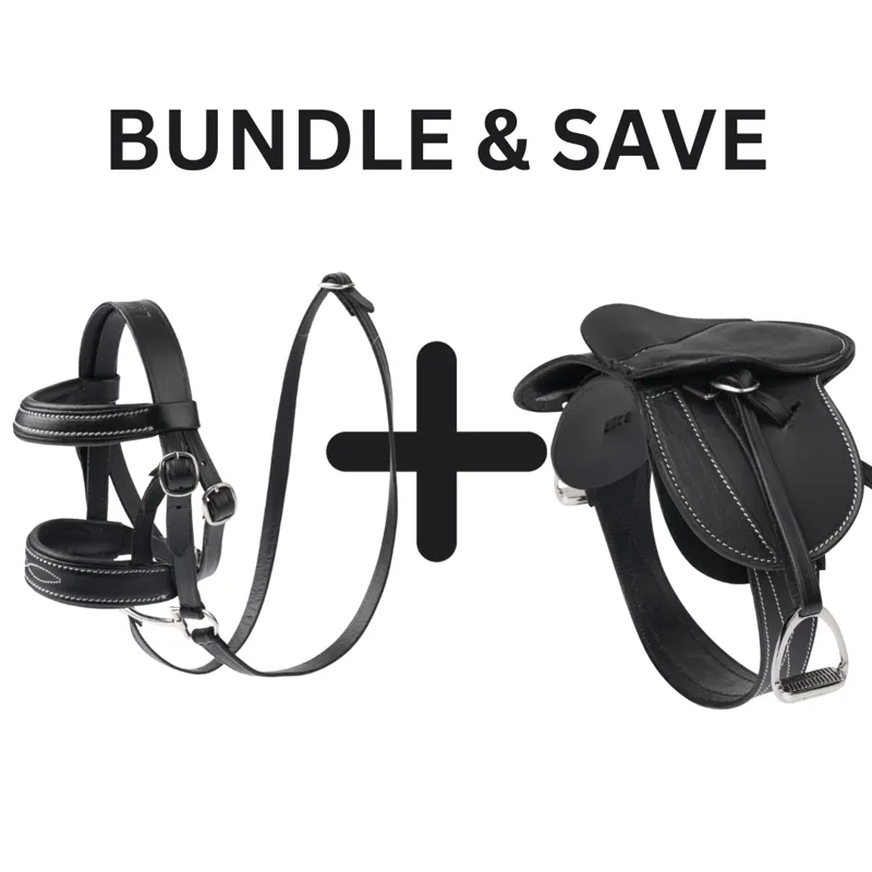 LeMieux Toy Pony Bridle and Saddle Bundle Black